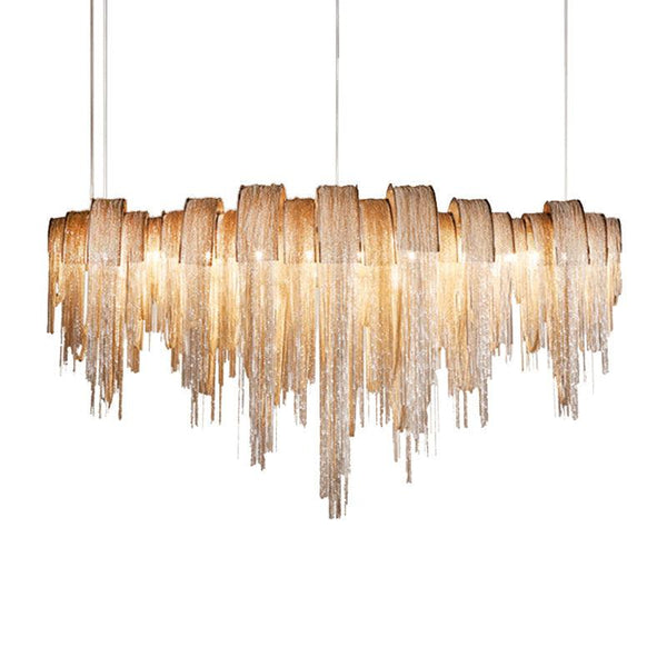 Chainmail Chandelier Lamp Contemporary LED | Rebooters