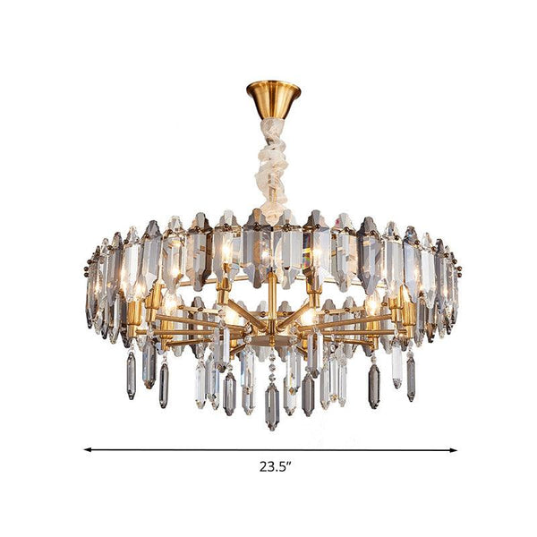 Circle Crystal Drop Pendant Light Fixture | Rebooters