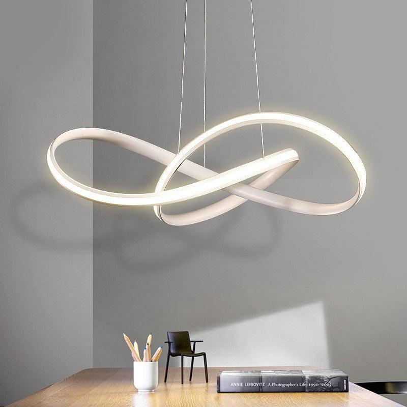 Seamless Curve Acrylic Chandelier Light Fixture | Rebooters