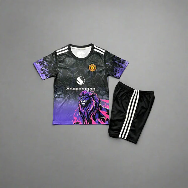 MU The King Premium Football Kids Kit Blue Purple For Fans – Rebooters
